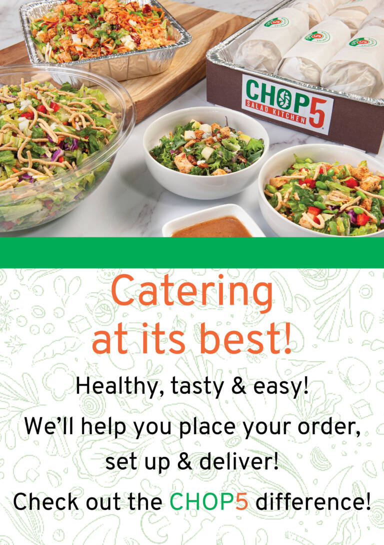 Healthy Catering from Chop5 Salad Kitchen - Party & Event Catering
